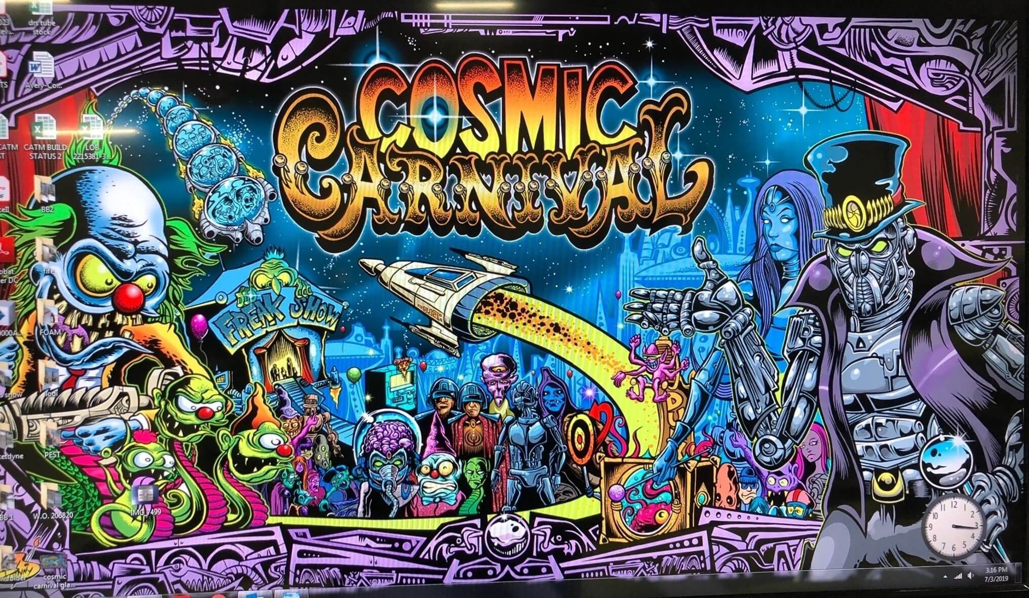 Cosmic Carnival Suncoast, 2019 Pinball Mods and LED Lighting