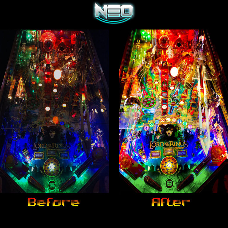 Lord of the Rings (Stern, 2003) Pinball Mods and LED Lighting