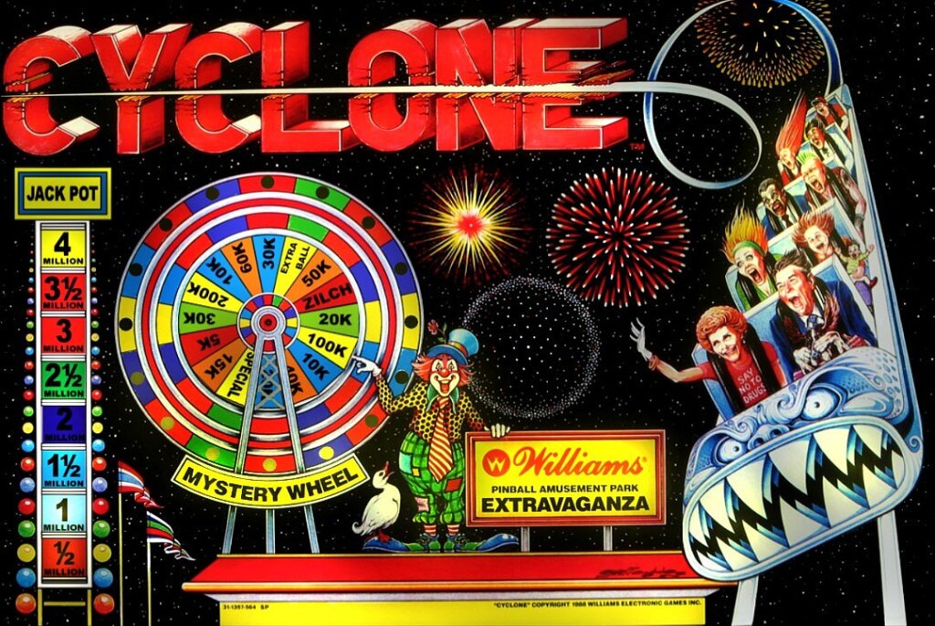 Cyclone (Williams, 1988) Pinball Mods and LED Lighting