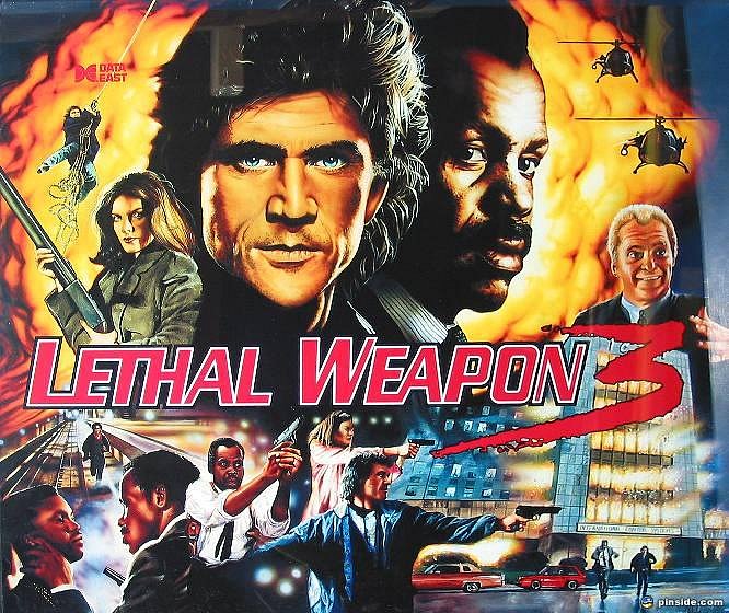 Lethal Weapon 3 Pinball Mods (Data East, 1992 Pinball Mods) Pinball ...