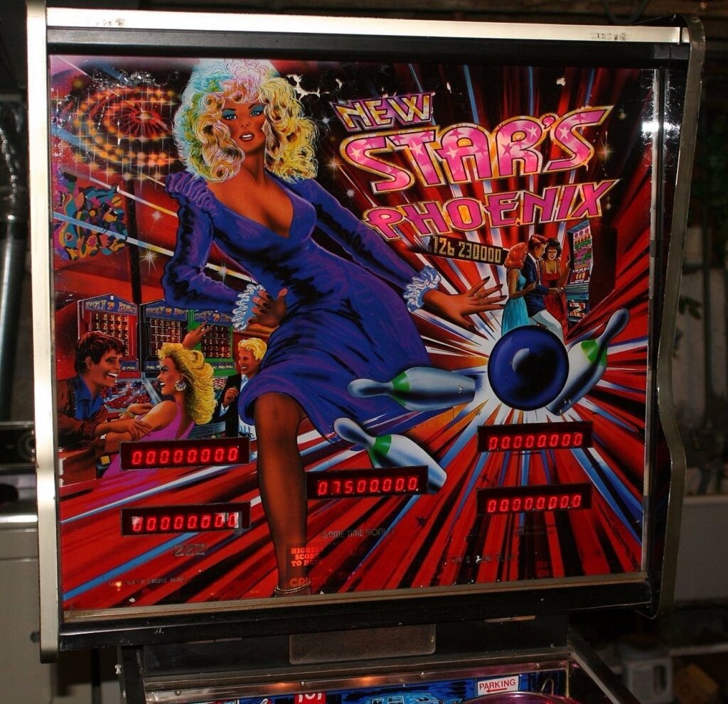 New Star's Phoenix (Zaccaria, 1987) Pinball Mods and LED Lighting