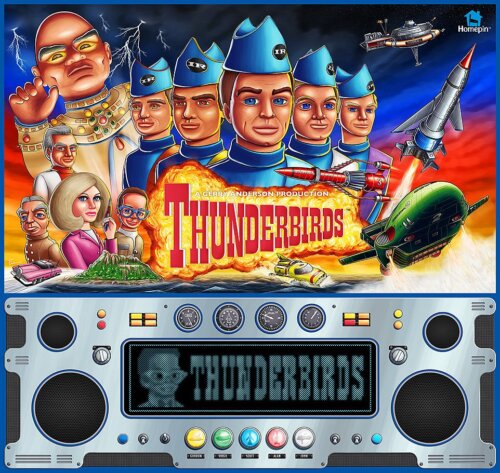 Thunderbirds (Homepin, 2018) Pinball Mods and LED Lighting