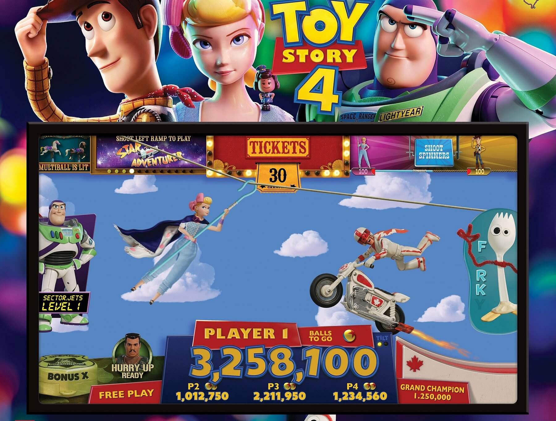 Toy Story 4 (LE) Pinball Mods Pinball Mods and LED Lighting